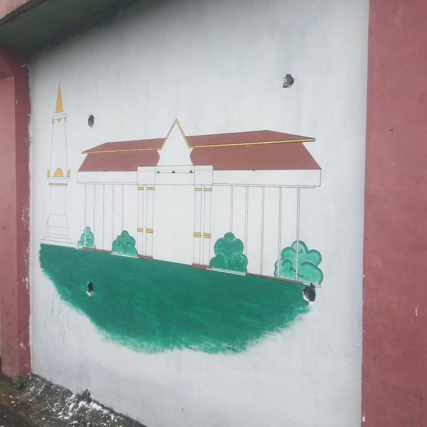 Percantik Ekowisata, KKN PPM UGM Lukis Mural - Padukuhan Blimbingsari